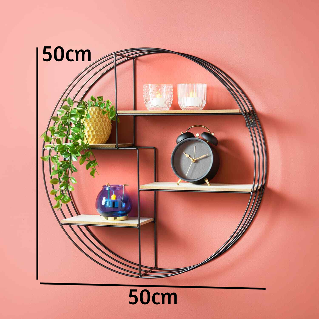 Spot on Dealz Muti Section Round Floating Shelf 4 tier shelves for Wall ...